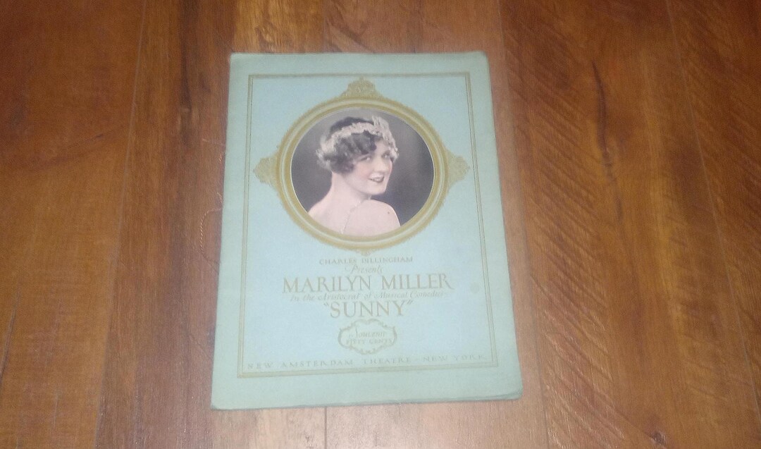 Marilyn Miller "sunny" Jerome Kern / Oscar Hammerstein 1925 Souvenir ...
