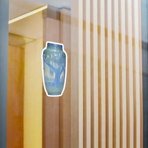 Newcomb Pottery Vinyl Sticker / Decal - Vase Oak Trees Spanish Moss ...