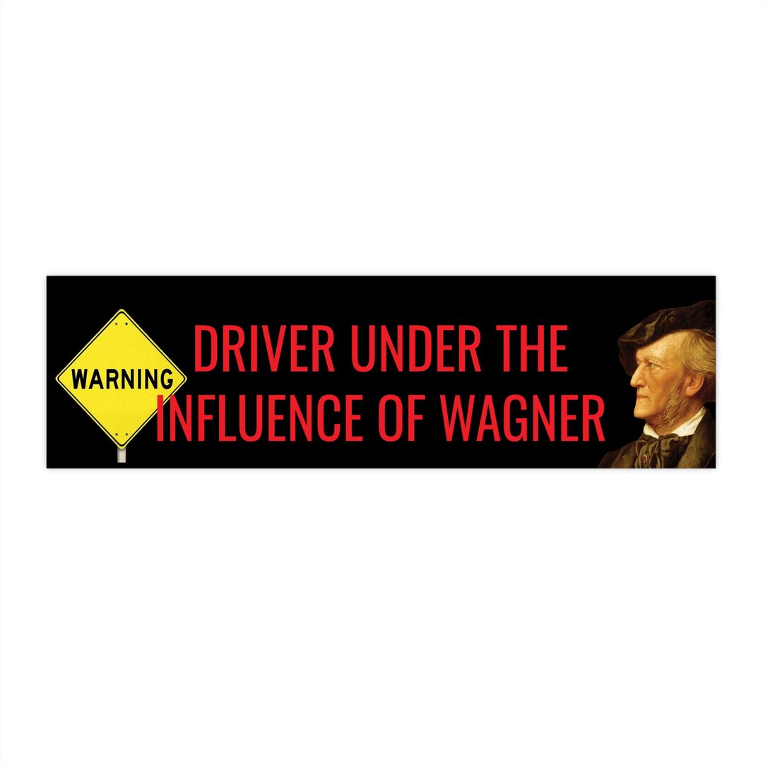 Vinyl Bumper Sticker - Warning Driver Under the Influence of Richard ...