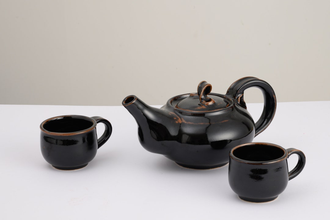 Handmade Ceramic Tea Set With Teapot, Ideal for Couple Anniversary - Etsy