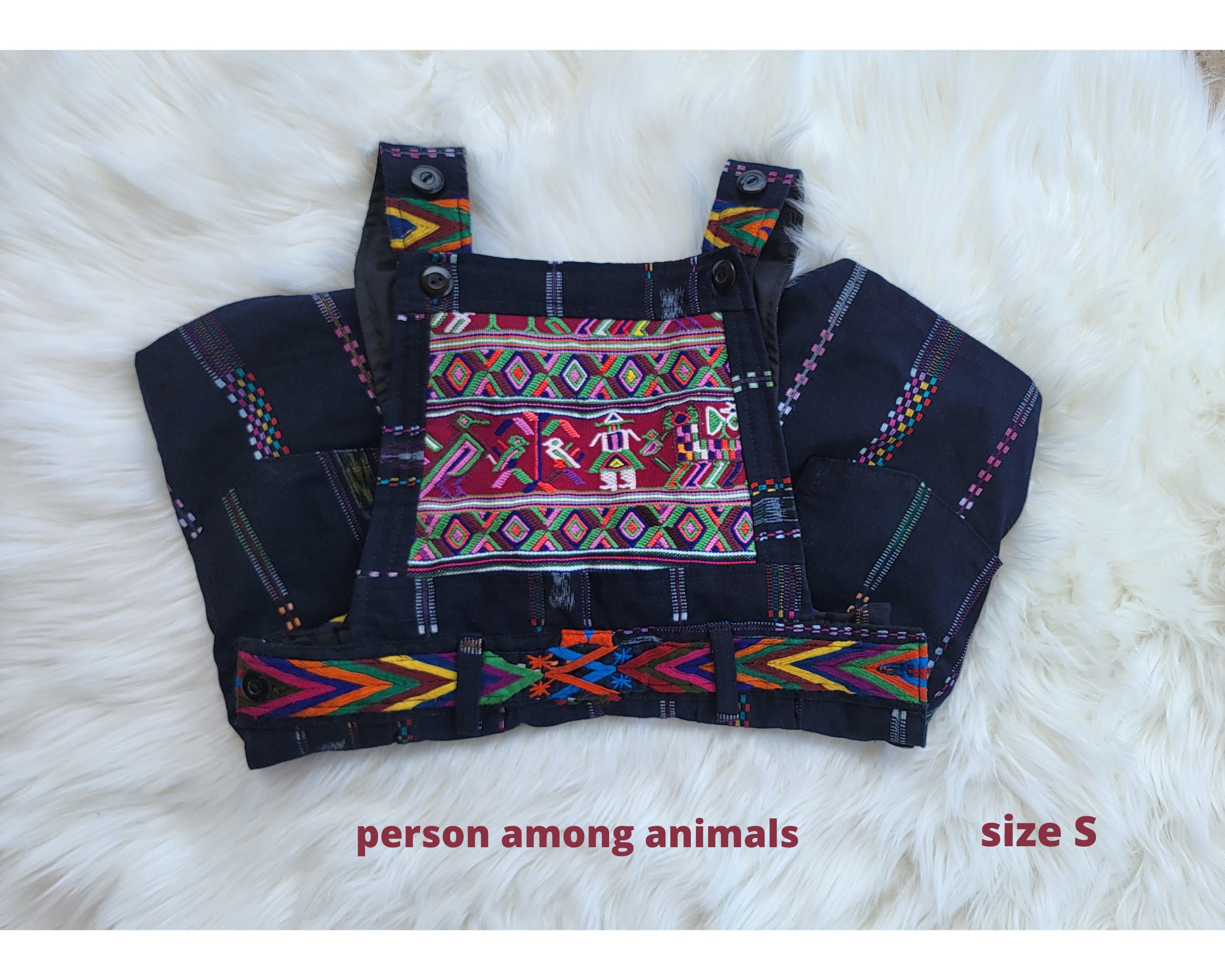 Typical Overalls Guatemalan, Embroidery in Front, Unique Güipil Design ...