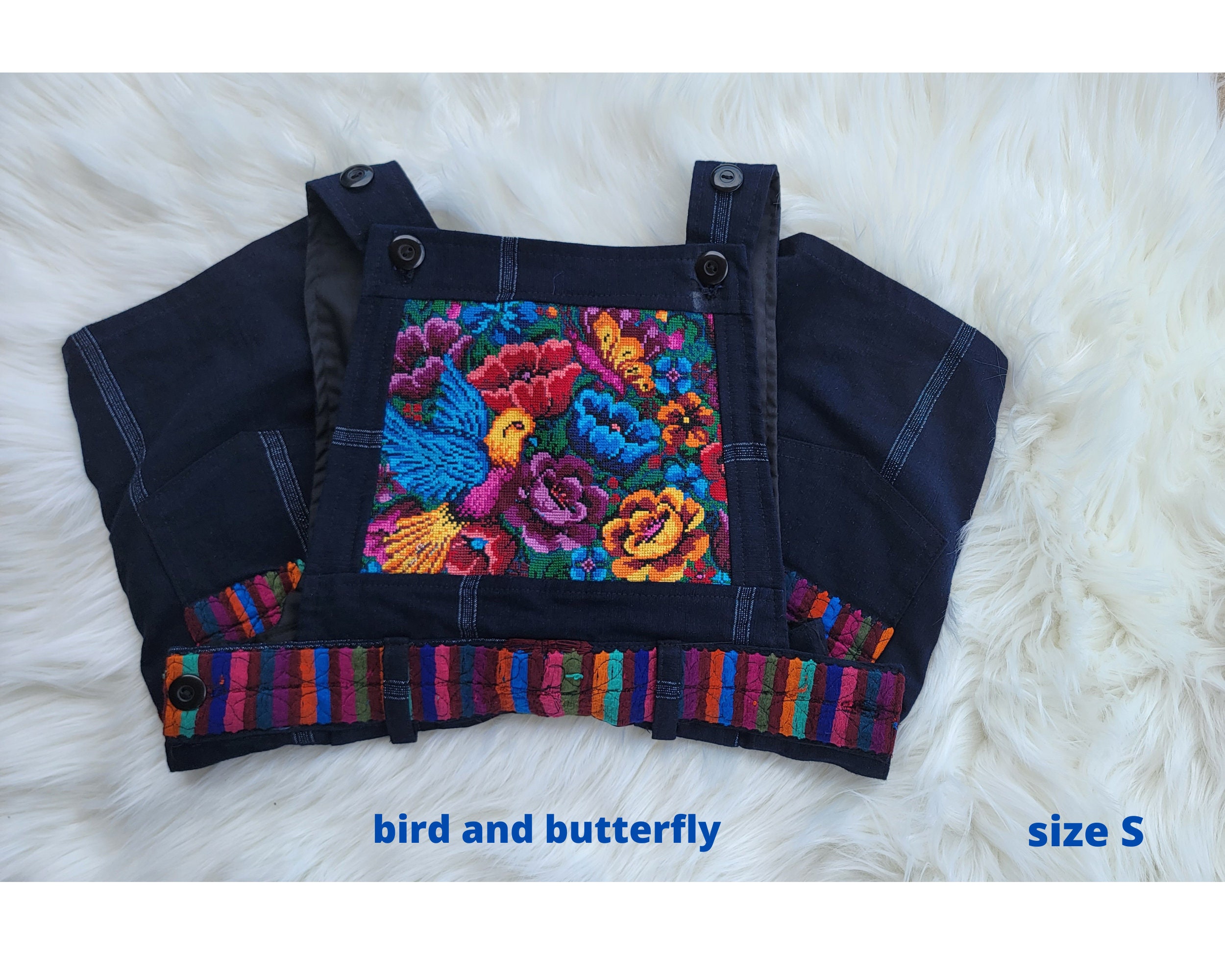 Typical Overalls Guatemalan, Embroidery in Front, Unique Güipil Design ...