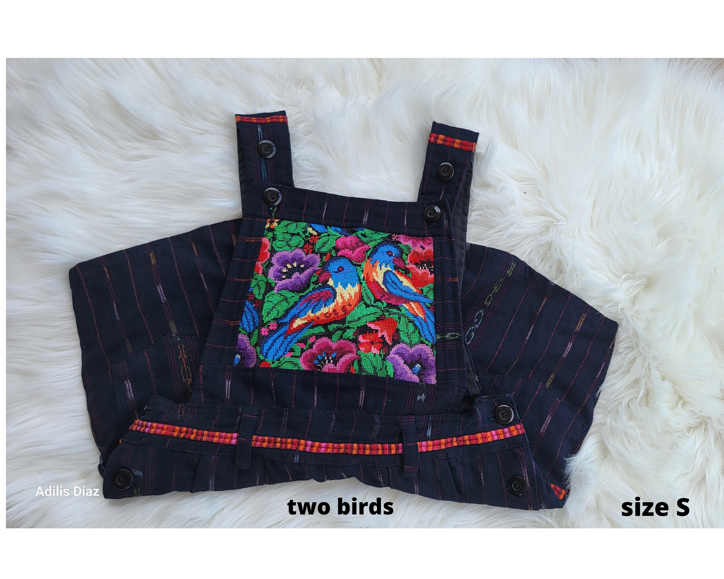 Typical Overalls Guatemalan, Embroidery in Front, Unique Güipil Design ...