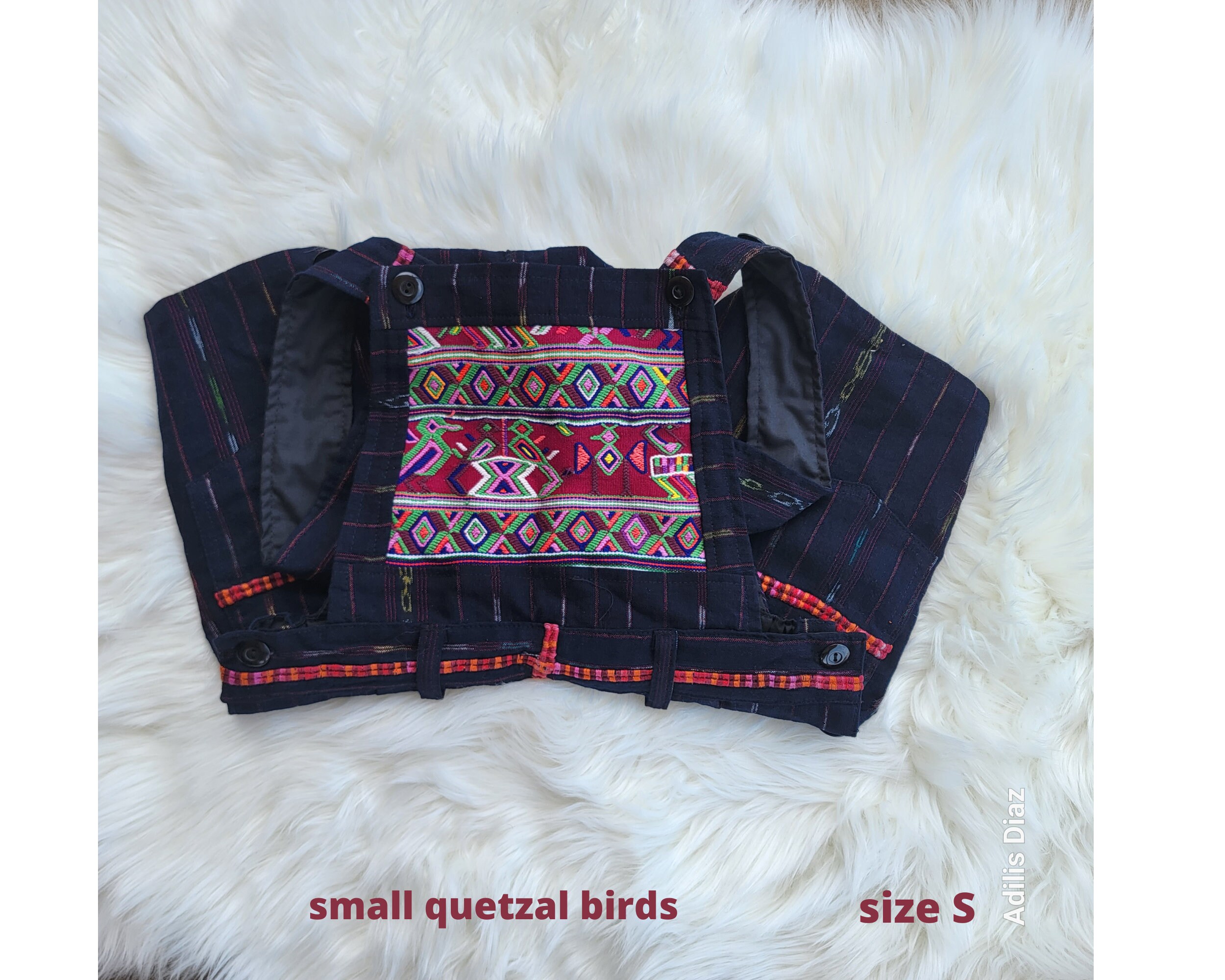 Typical Overalls Guatemalan, Embroidery in Front, Unique Güipil Design ...