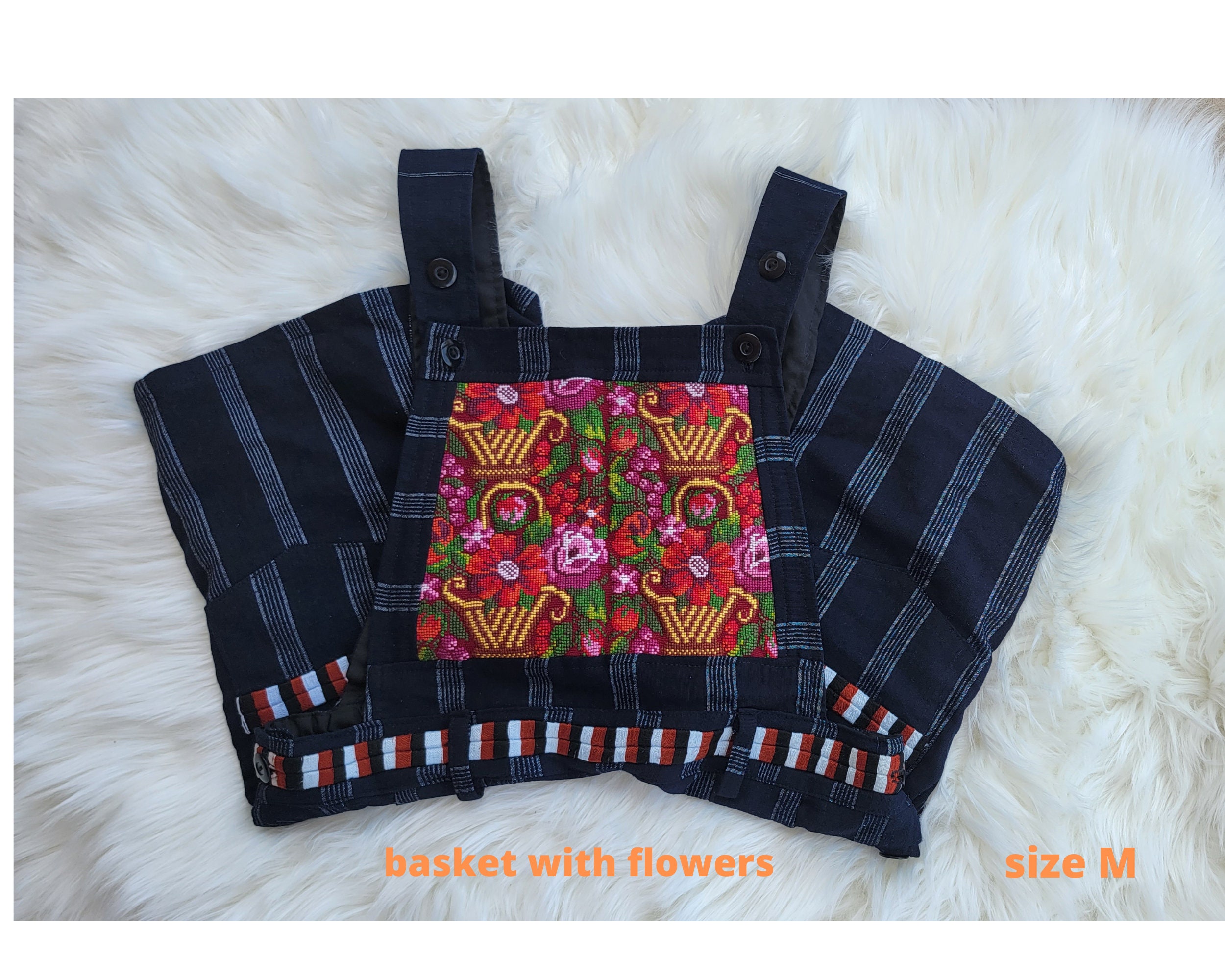 Typical Overalls Guatemalan, Embroidery in Front, Unique Güipil Design ...