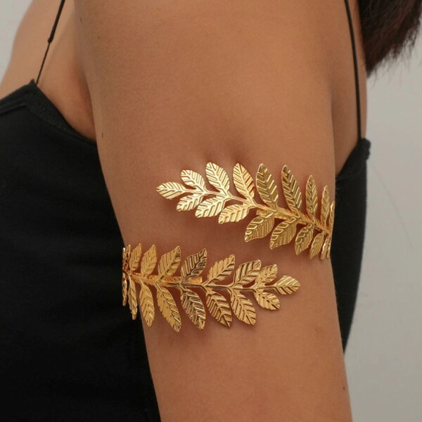 Leaf Arm Cuff - Etsy