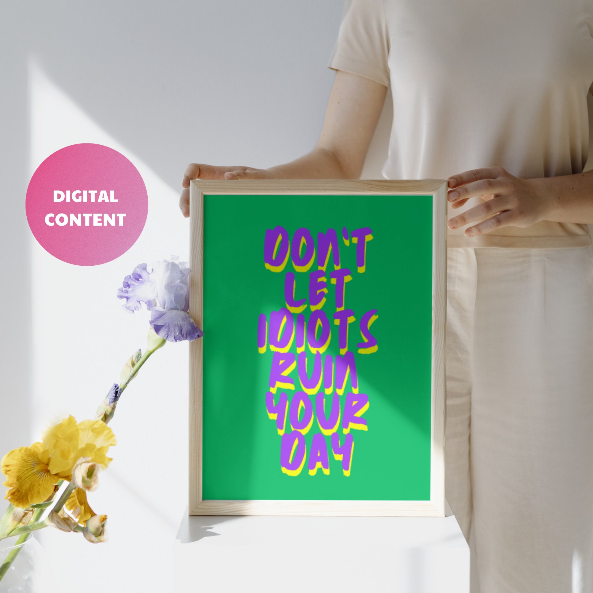 Wall Art, Colorful Downloadable Art, Inspirational Art, Aesthetic ...