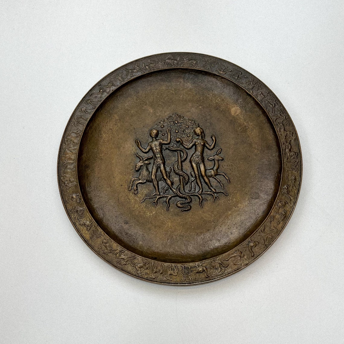 Bronze Plate by Fritz Nuss, 1947 - Etsy