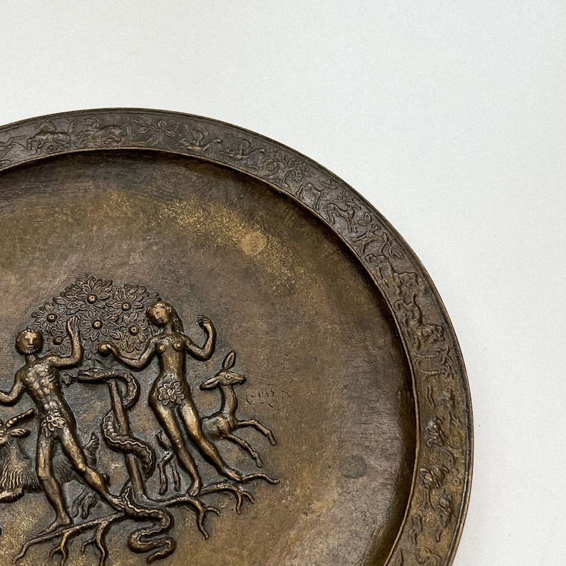 Bronze Plate by Fritz Nuss, 1947 - Etsy