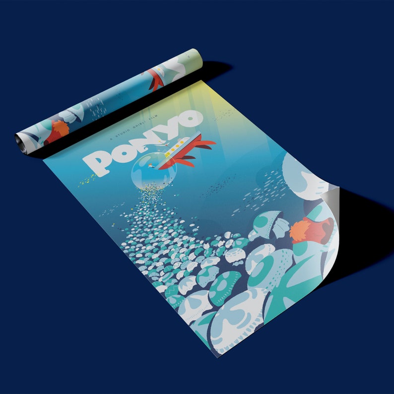 Ponyo Poster Design - Etsy