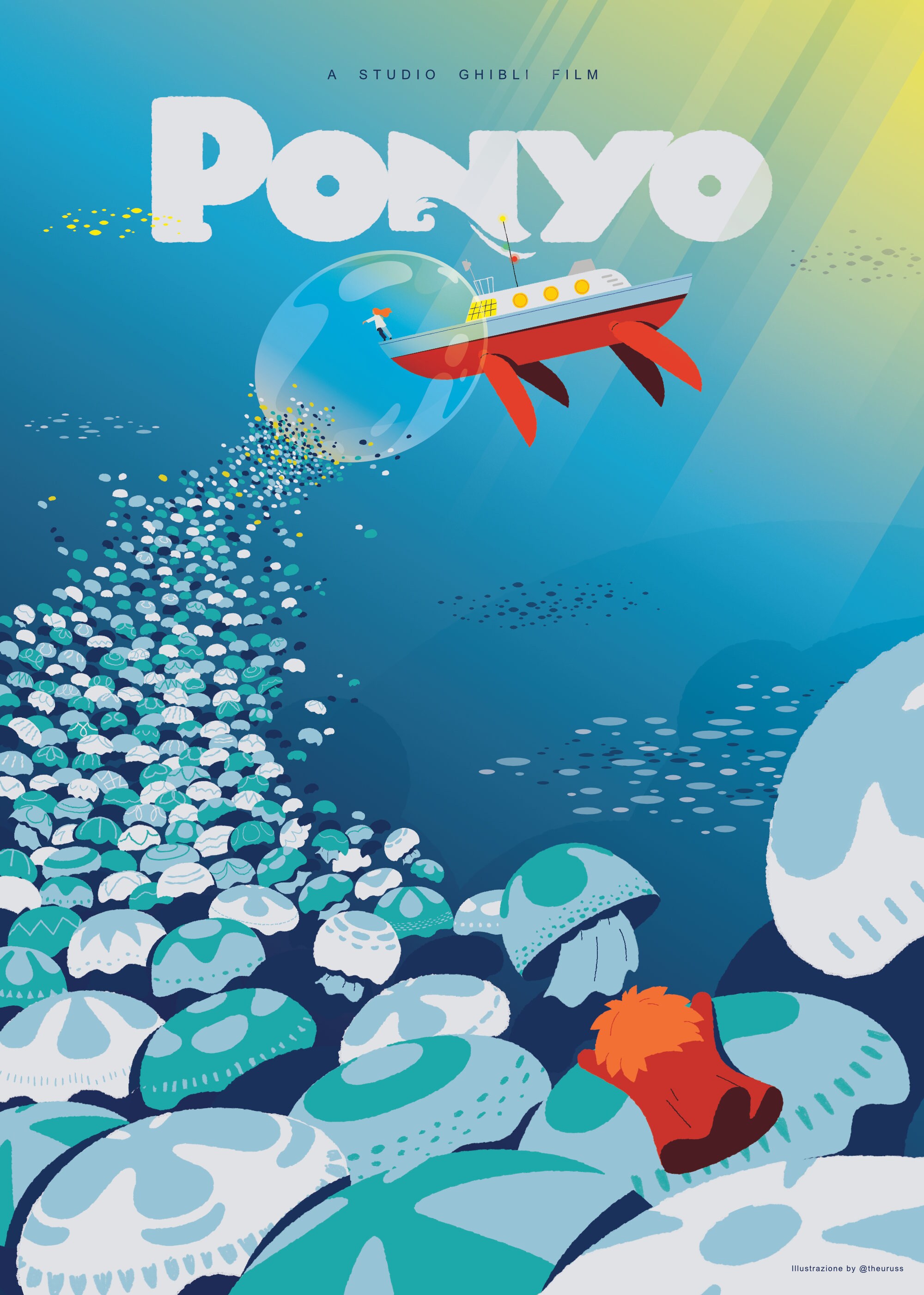 Ponyo Poster Design - Etsy