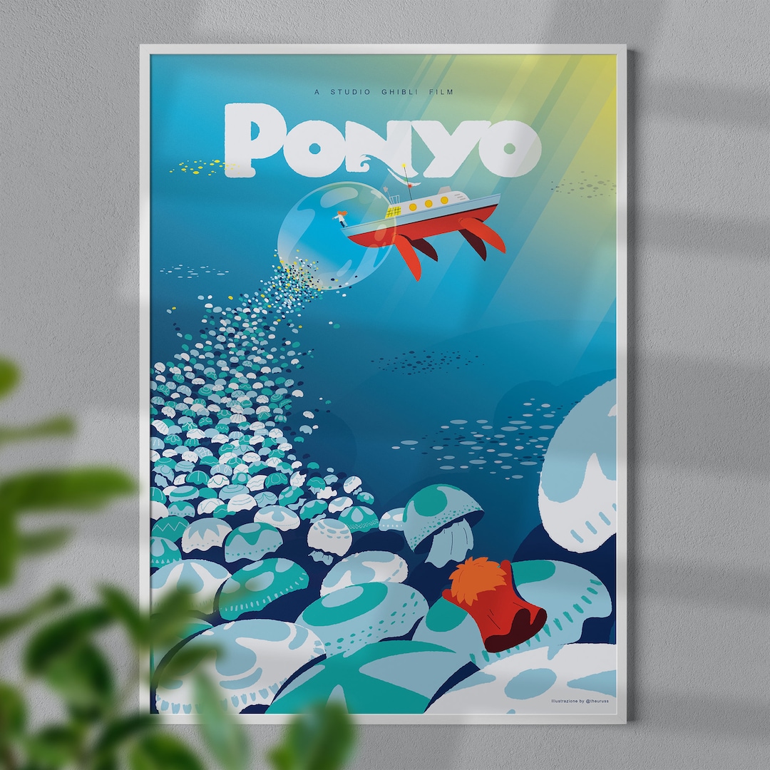 Ponyo Poster Design - Etsy