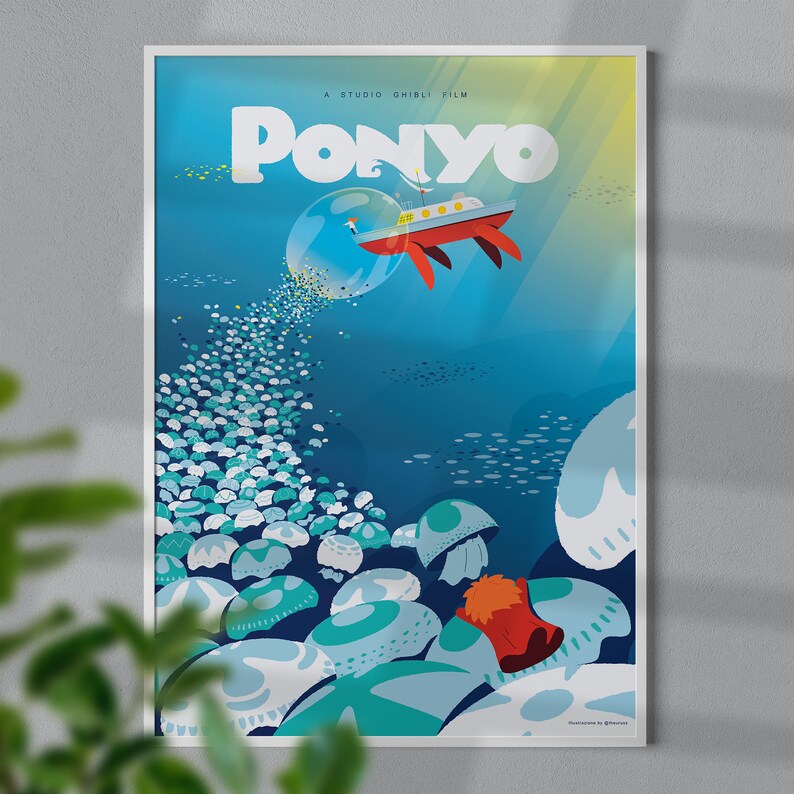 Ponyo Poster Design - Etsy