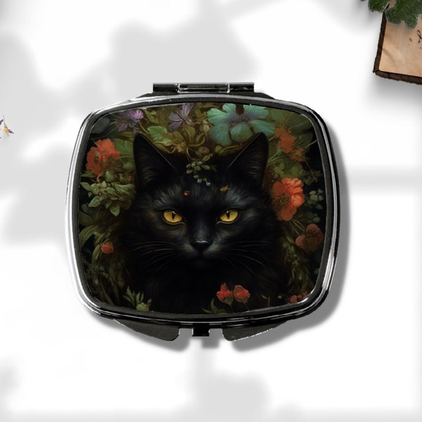 Cat Compact Mirror - Etsy