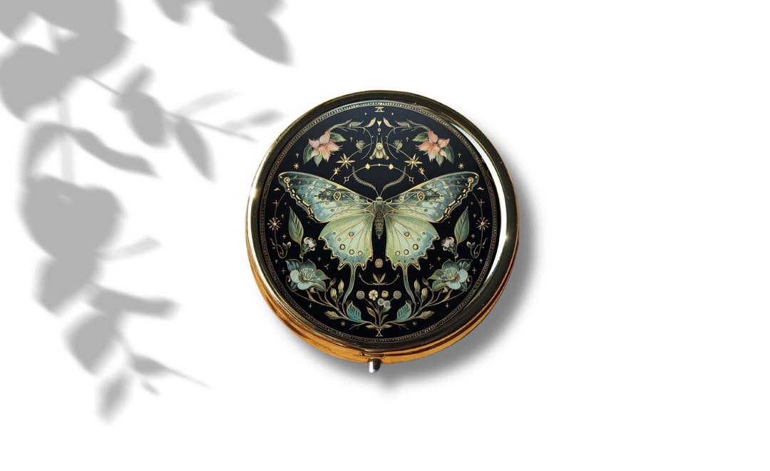 Pill Box - Celestial Moth - Dark Cottagecore - Gothic Decor - Dark ...