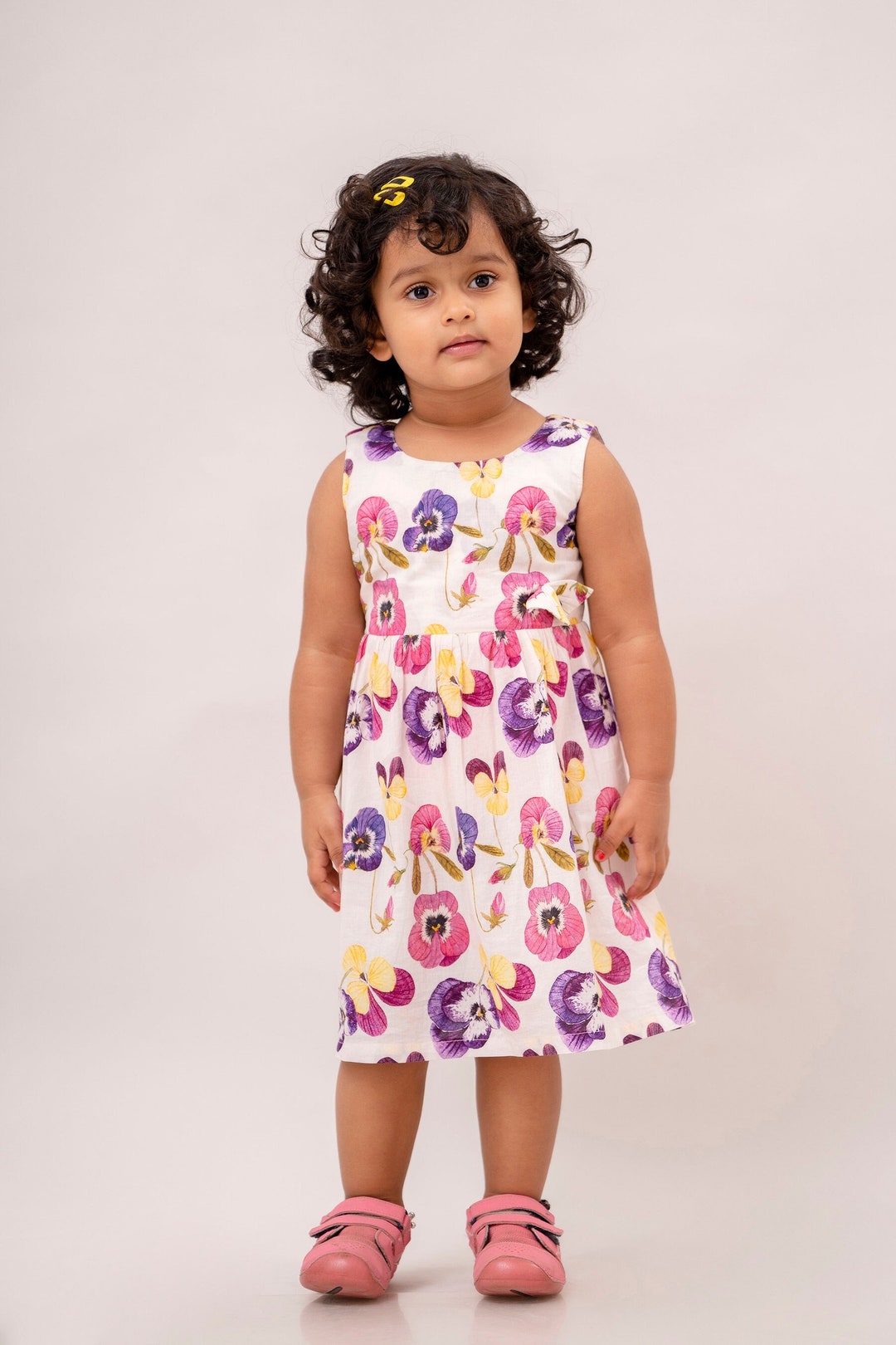 100% Organic Cotton Penji Flower Dress: Perfect for Your Child's ...