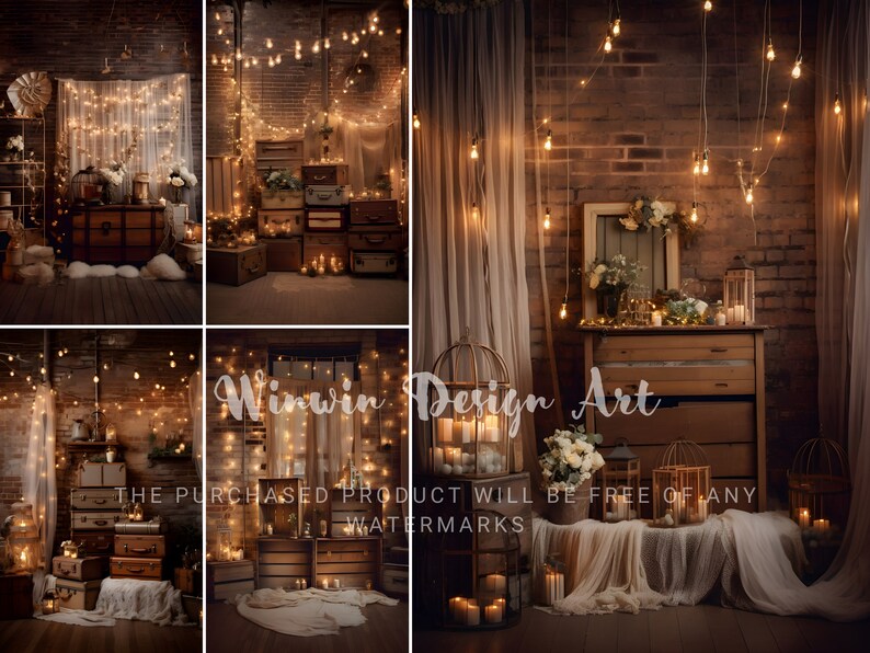 Rustic Tulle Digital Backdrop Wedding Maternity Curtain - Etsy