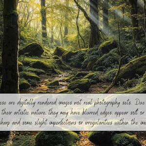 Forest Scenery Portrait Overlay Photoshop Backdrops, Digital ...