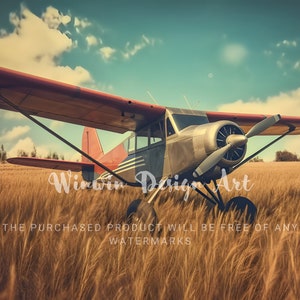 Airplane Digital Backdrop Aeroplane Digital Background Aviation Jet ...