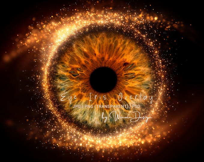Iris Overlay Digital Backdrop – Transparent Center Frame for Easy Eye ...