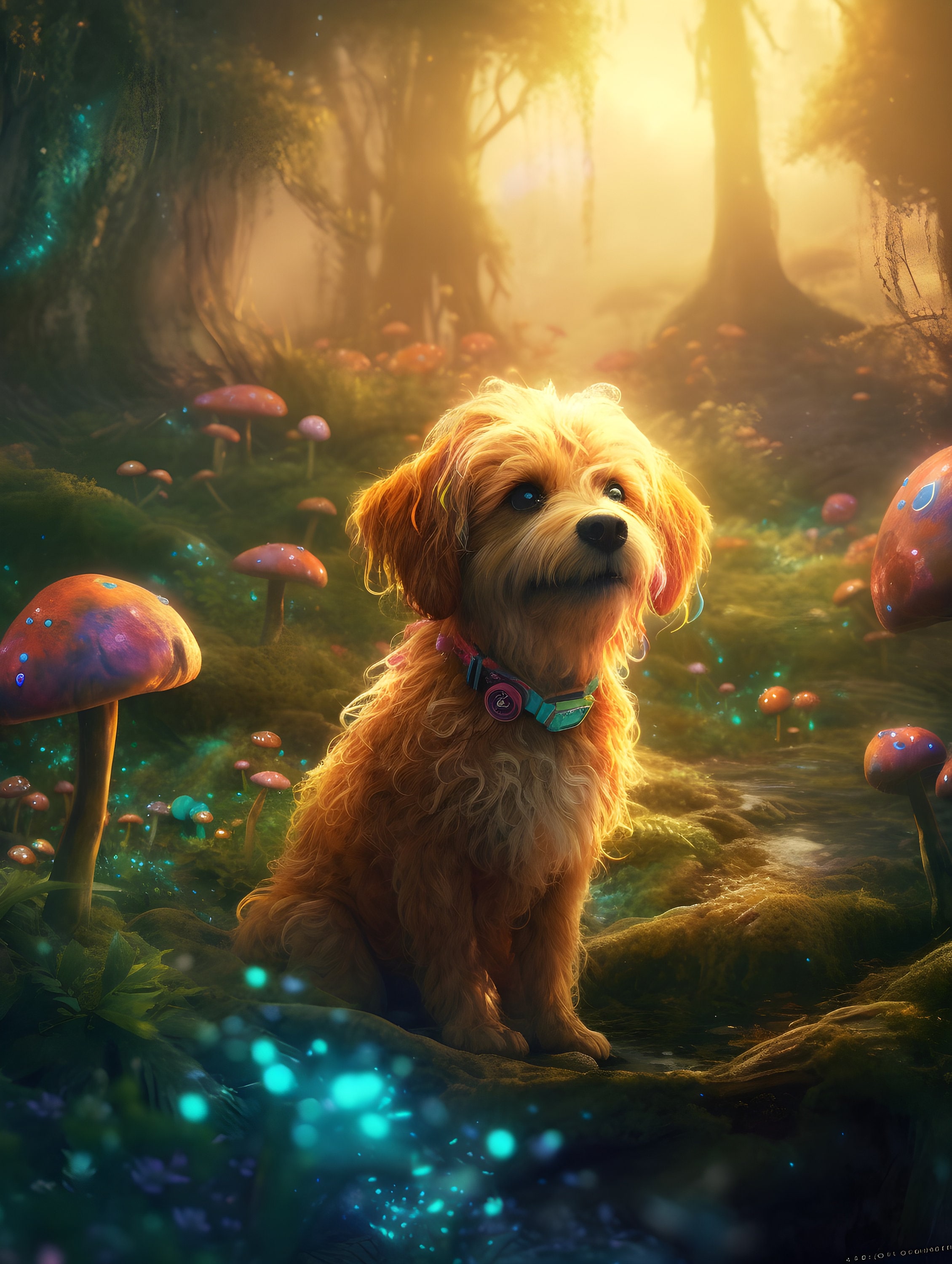 18 Fantasy Puppy Portrait JPG File Printable Art Piece - Etsy Singapore
