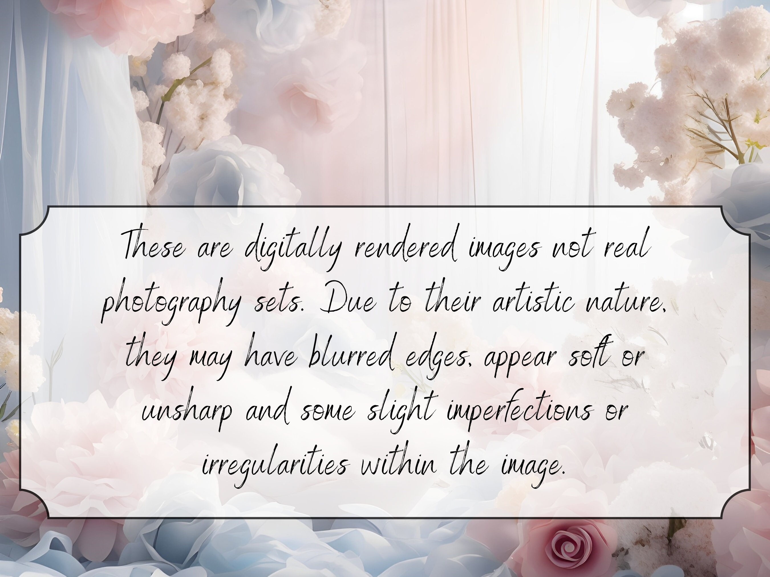 Floral Dreamland Digital Backdrop Maternity Photoshoot Overlay Floral ...