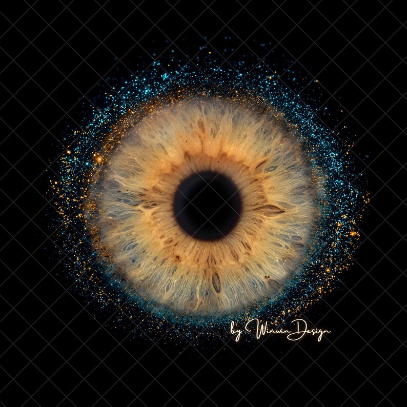 Macro Eye Overlay Frame Iris Photography Backdrop – Easy Eye Insert ...