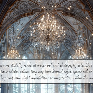 Snowy Hall Digital Backdrop Grand Castle Digital Background Photoshop ...