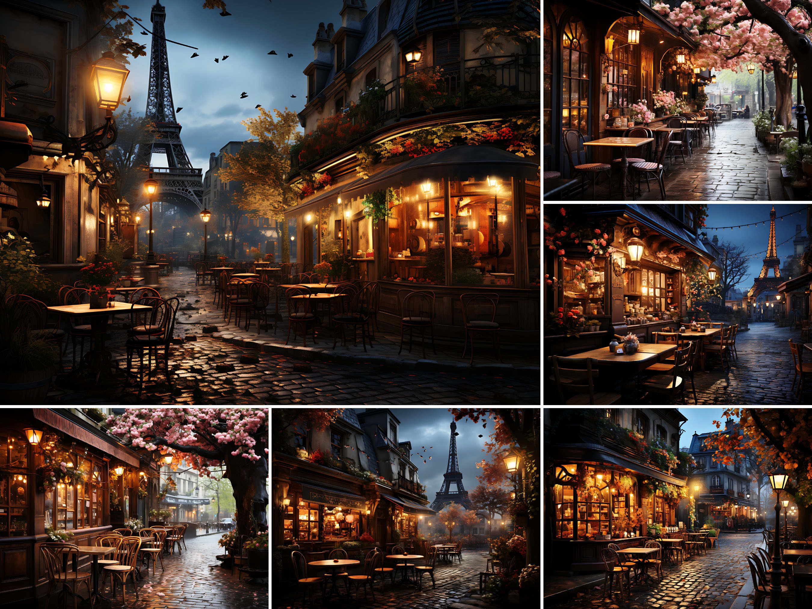 Parisian Cafe Digital Photography Background Paris Photography Backdrop ...