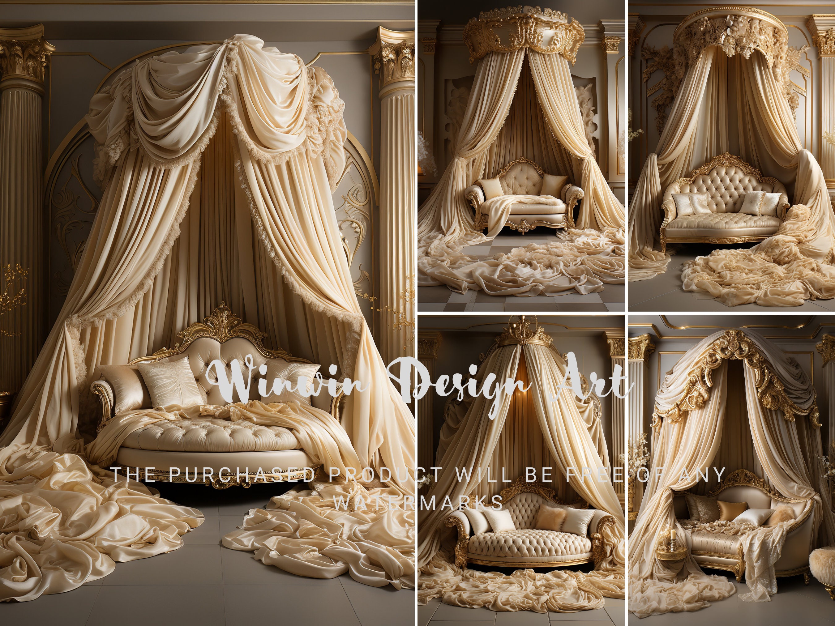 Regal Couch Digital Backdrops Royal Sofa Digital Background - Etsy