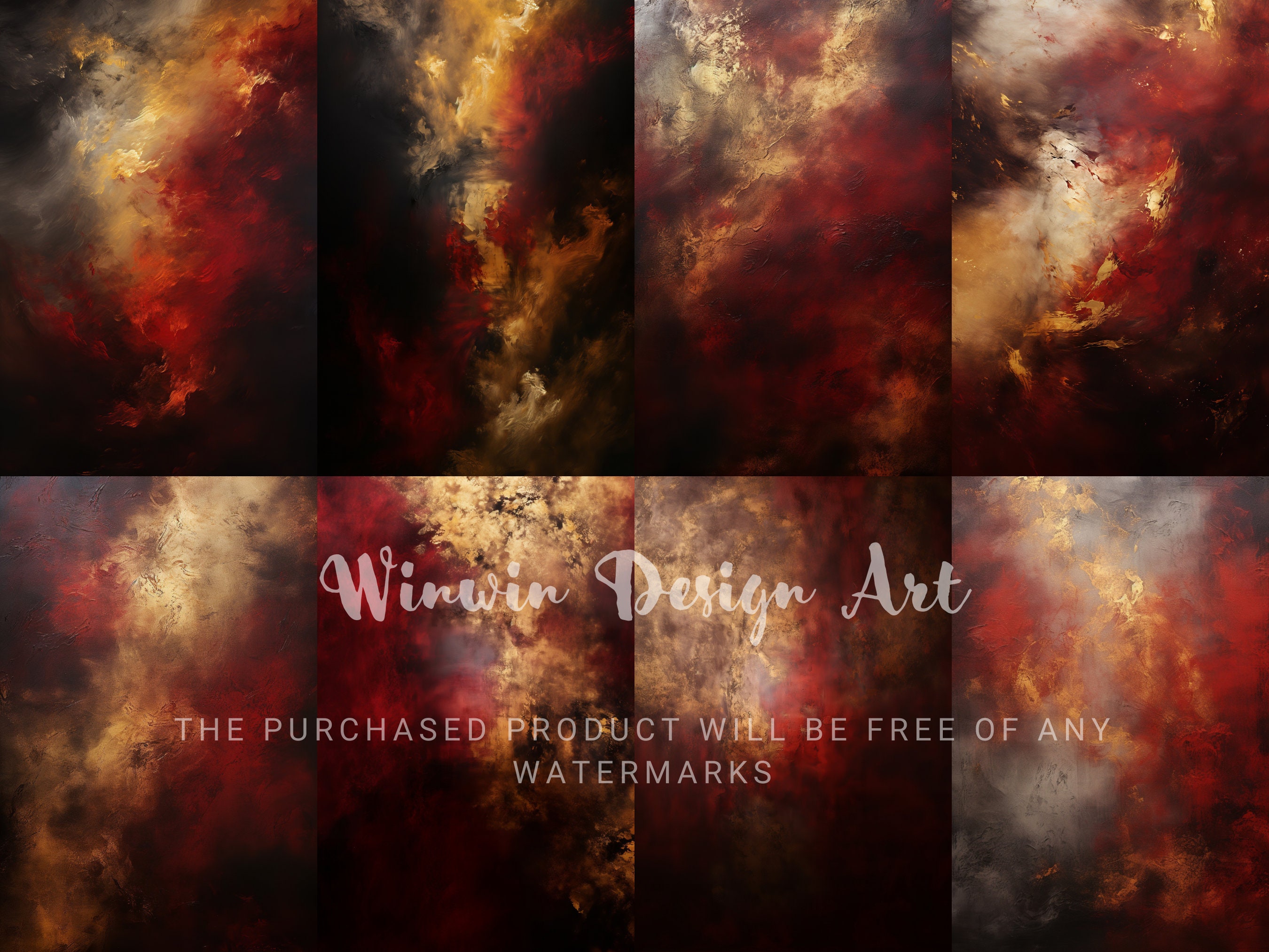 Red and Gold Digital Fine Art Texture Red Background Studio Photoshoot ...