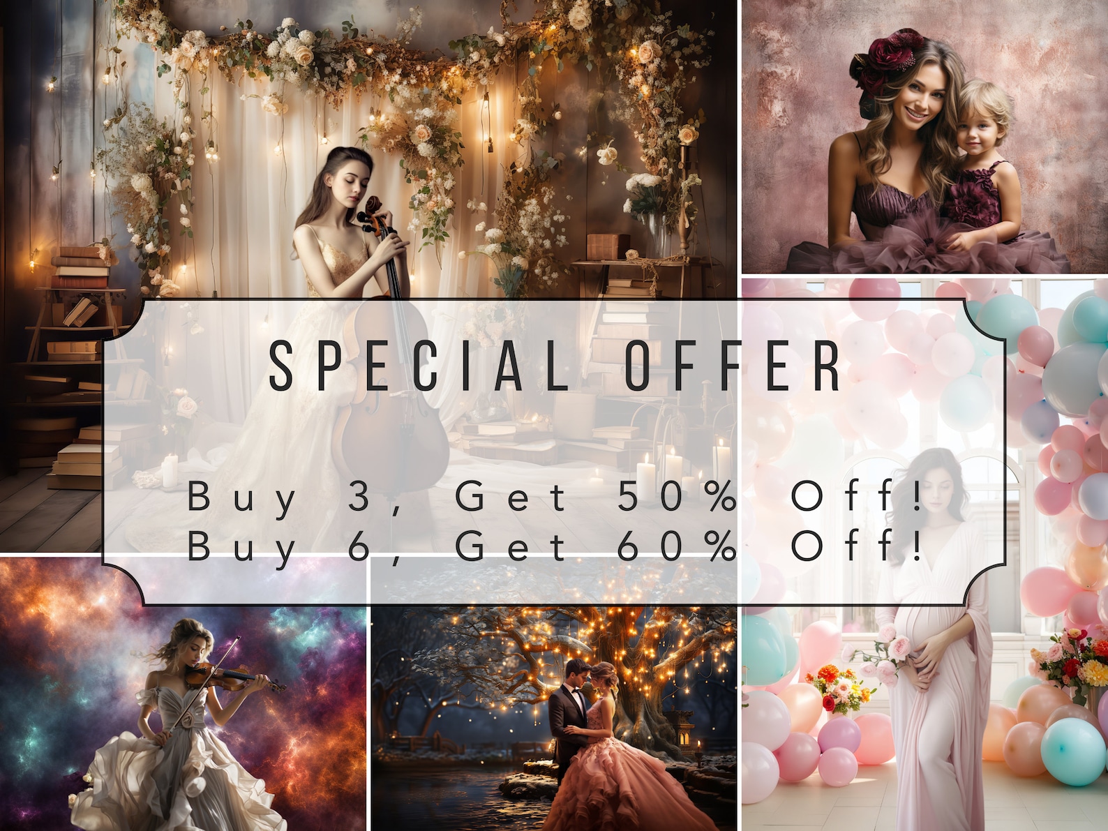 Midnight Stardust Photography Backdrop Glittering Digital Background ...