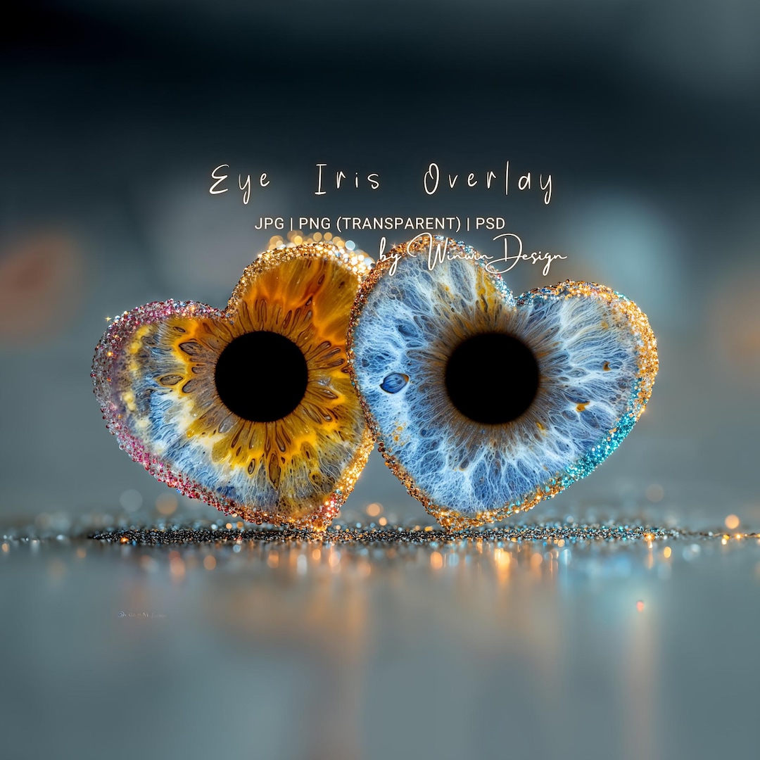 Couple Eye Iris Overlay - Valentine Couple Photography Heart Frame ...