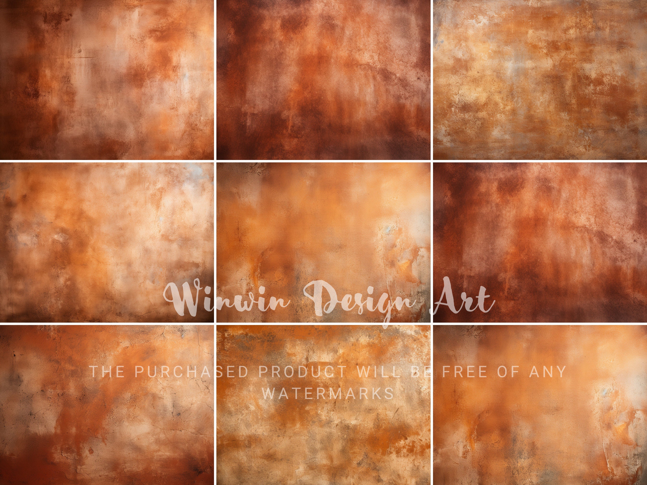 Rustic Terracotta Digital Background Fine Art Texture Brown - Etsy