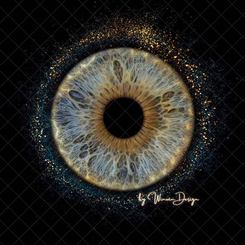 Macro Eye Photography Frame – Glittering Iris Case Backdrop, Easy Eye ...