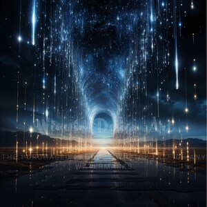 Falling Stars Photography Backdrop Glittering Stars Digital Background ...