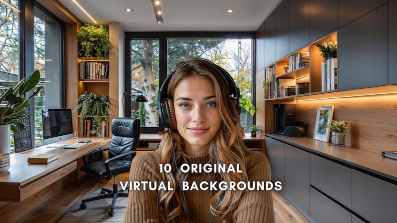 Home Office Zoom Background For Virtual Meetings Cozy Home Zoom