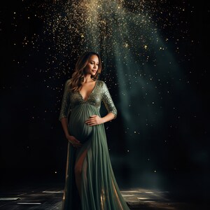 Midnight Stardust Photography Backdrop Glittering Digital Background ...