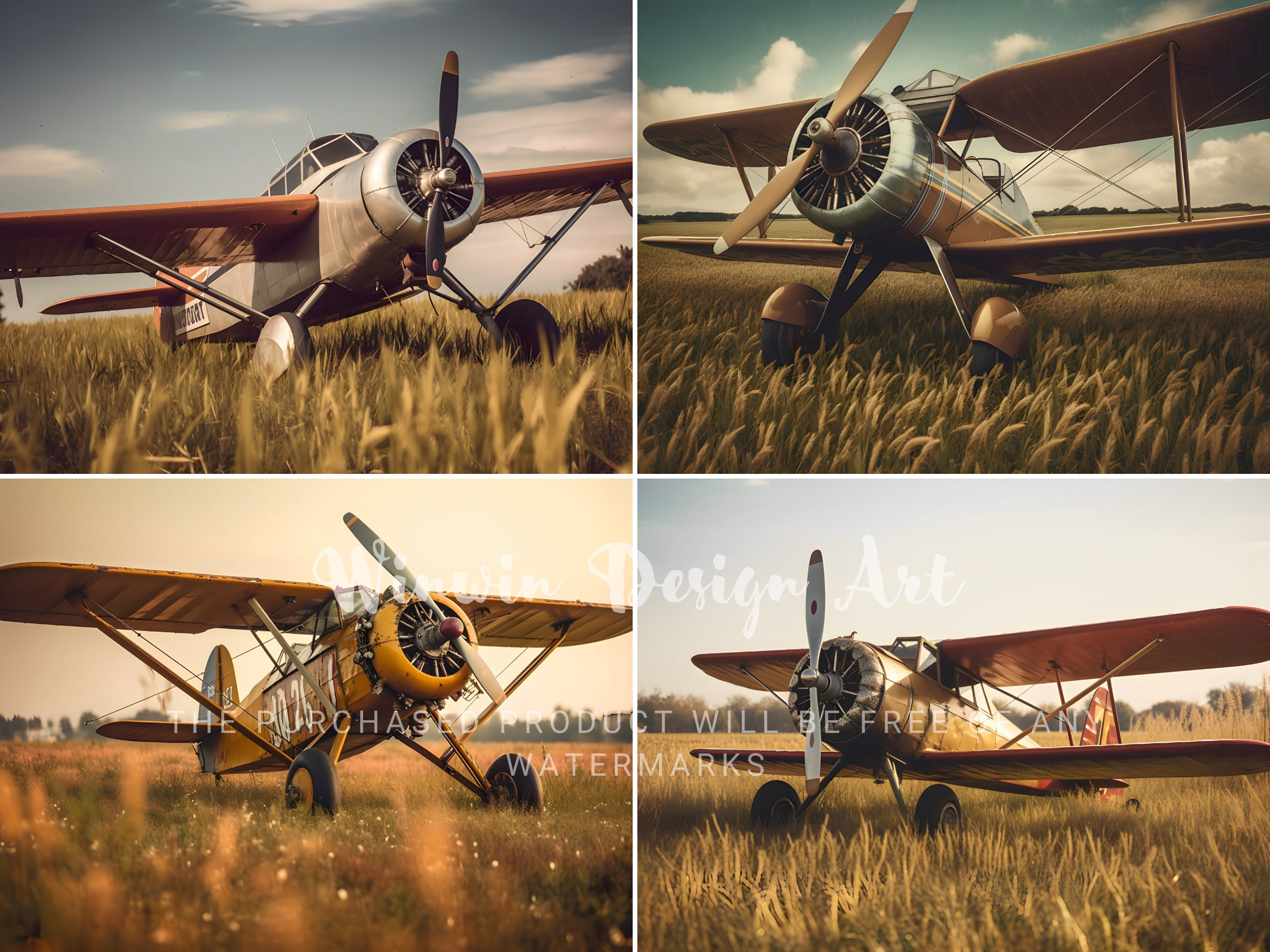 Airplane Digital Backdrop Aeroplane Digital Background Aviation Jet ...