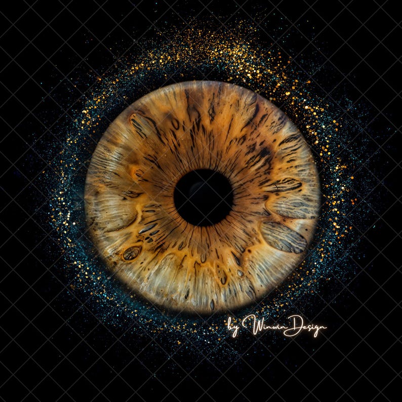 Macro Eye Photography Frame – Glittering Iris Case Backdrop, Easy Eye ...