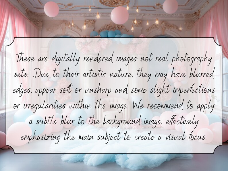Gender Reveal Digital Backdrop Party Room Digital Background Baby Pink ...