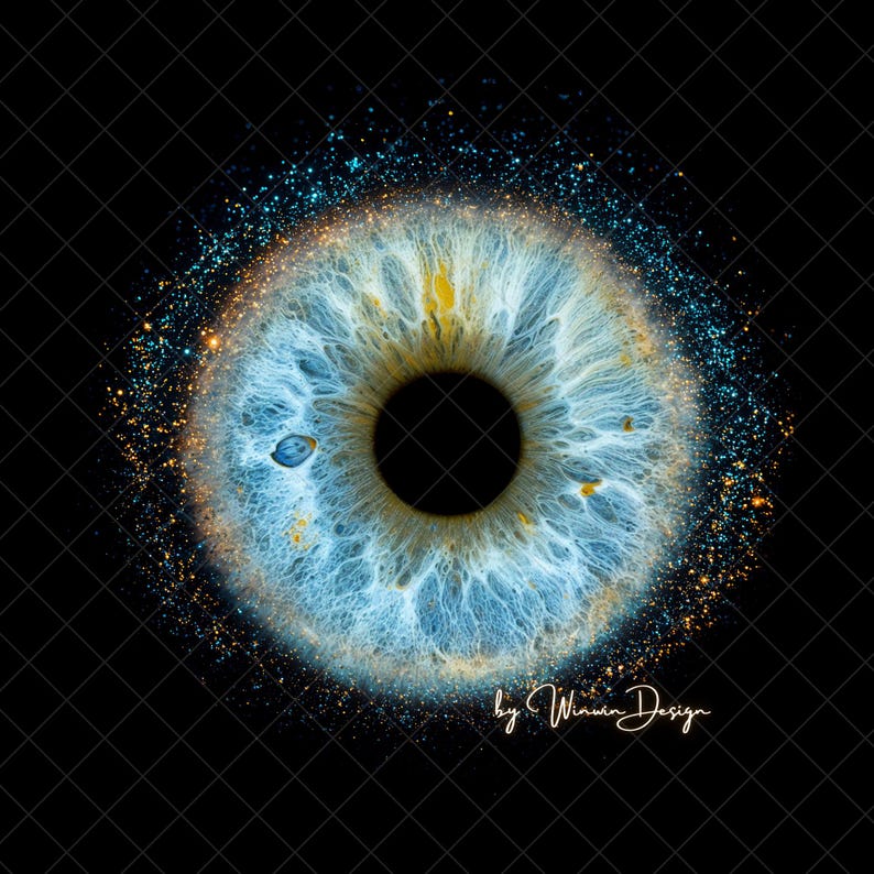 Macro Eye Overlay Frame Iris Photography Backdrop – Easy Eye Insert ...