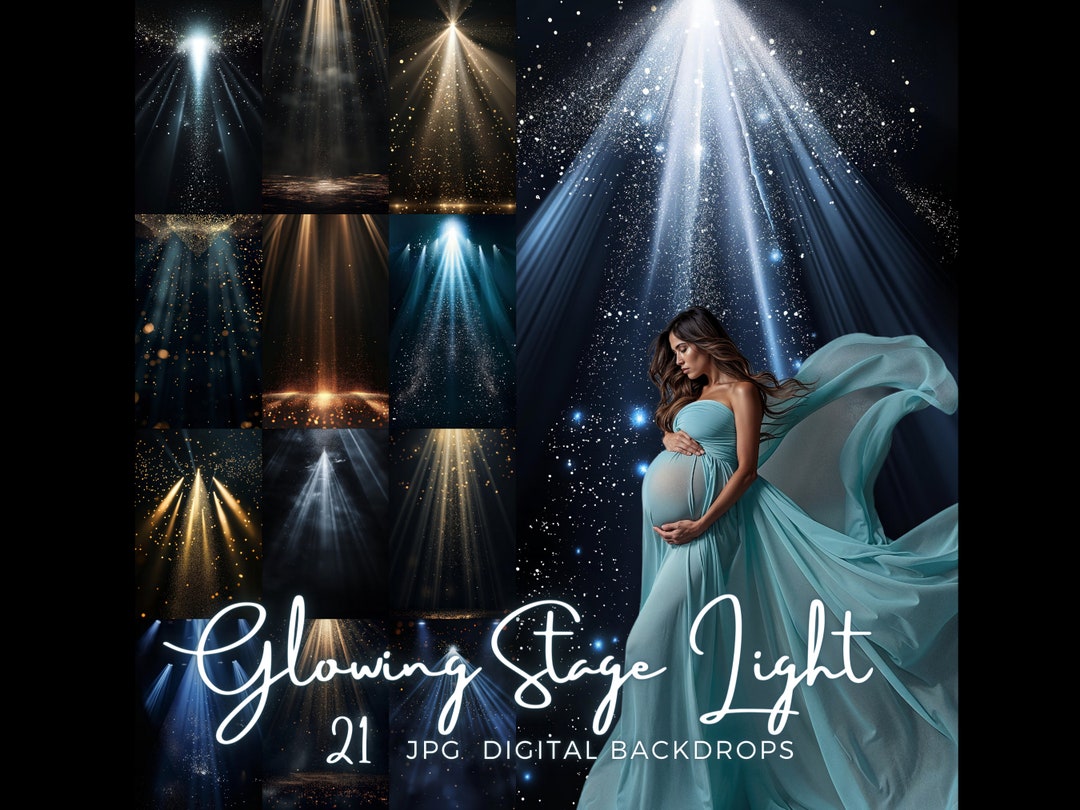 Stage Light Photography Backdrop Glittering Digital Background ...