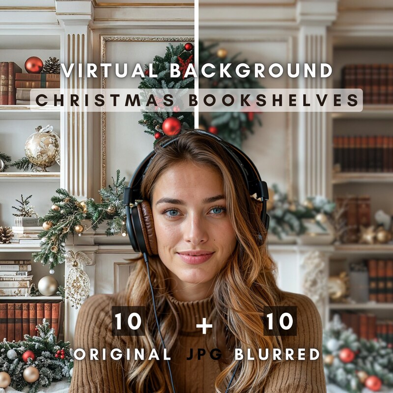 Webex Christmas Background - Etsy