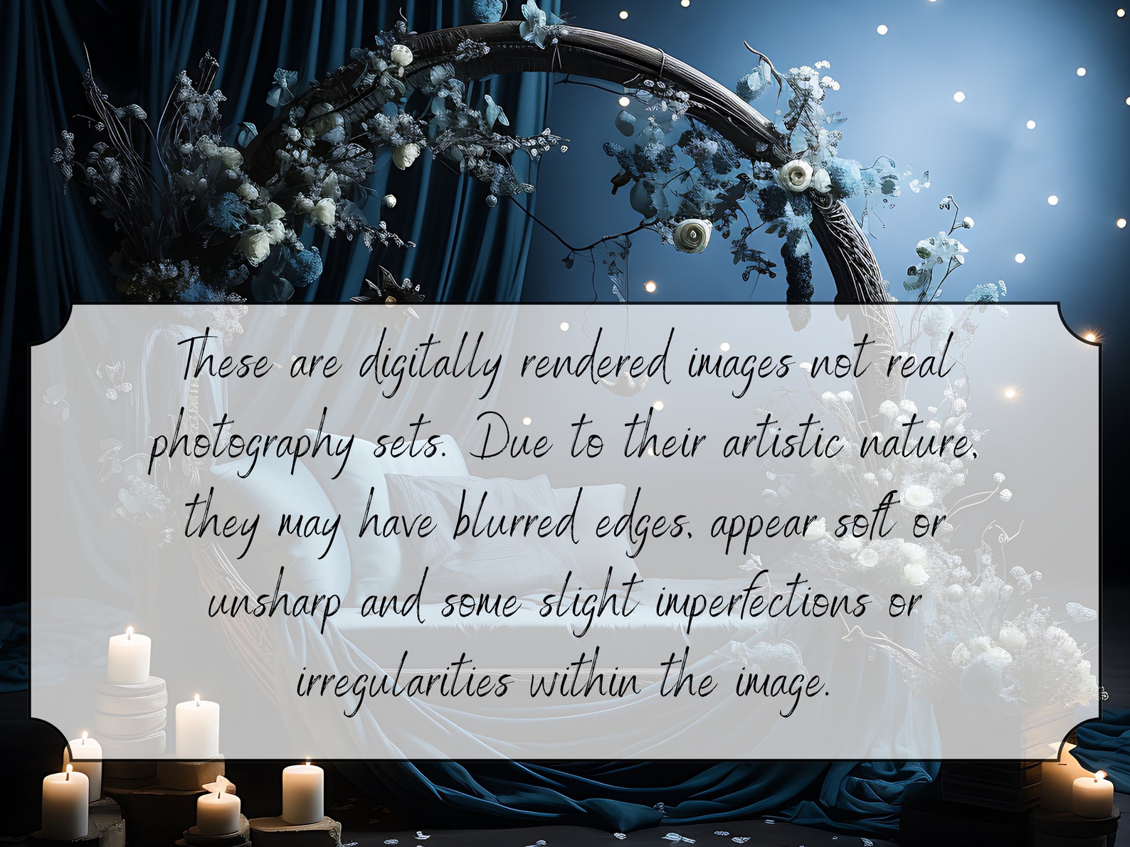 Moonlit Couch Digital Backdrop Blue Moon Sofa Digital - Etsy