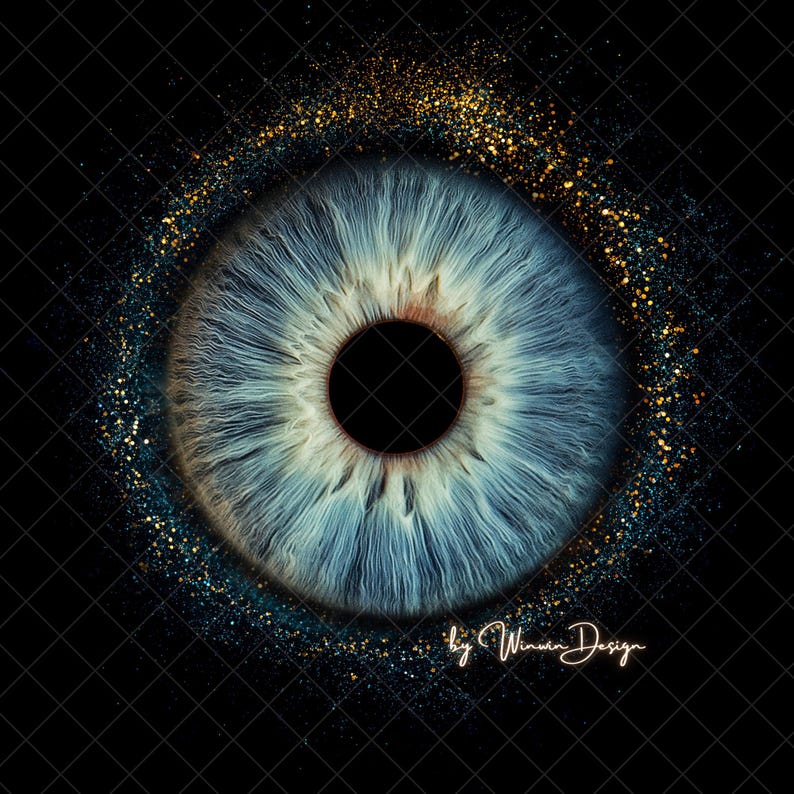 Macro Eye Photography Frame – Glittering Iris Case Backdrop, Easy Eye ...