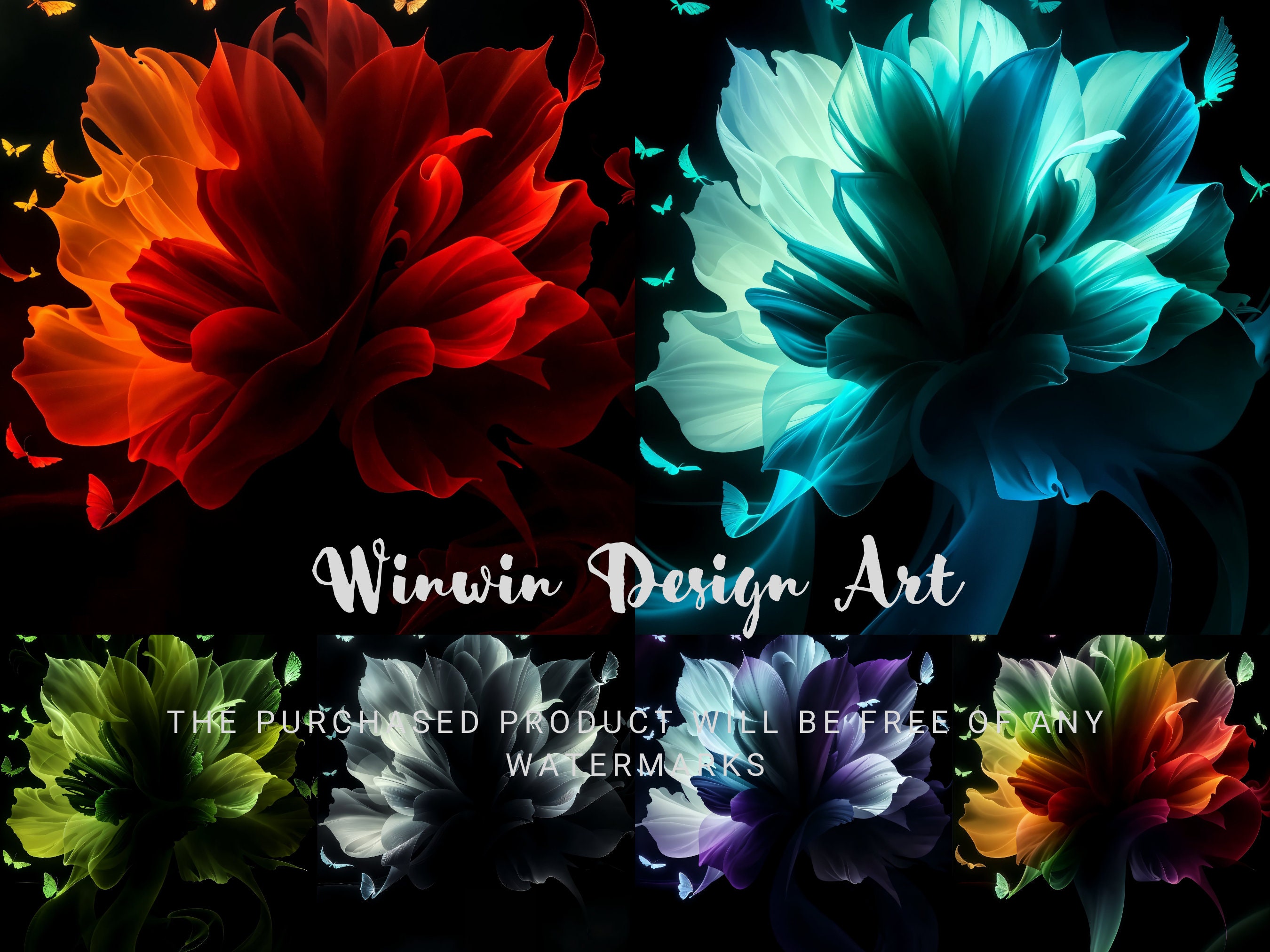 15 Flower Digital Photography Backdrop Floral Maternity Background ...
