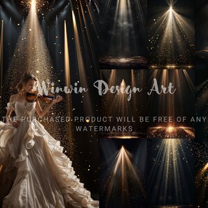 Stage Light Photography Backdrop Glittering Digital Background ...