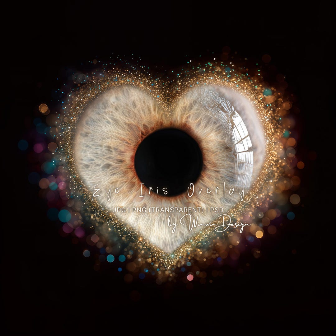 Macro Eye Iris Frame Background – Valentine’s Heart Iris Photography ...