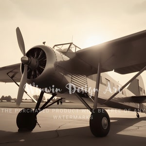 Airplane Digital Backdrop Aeroplane Digital Background Aviation Jet ...